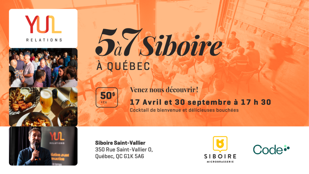 5@7 YUL Relations à Québec - YUL Relations